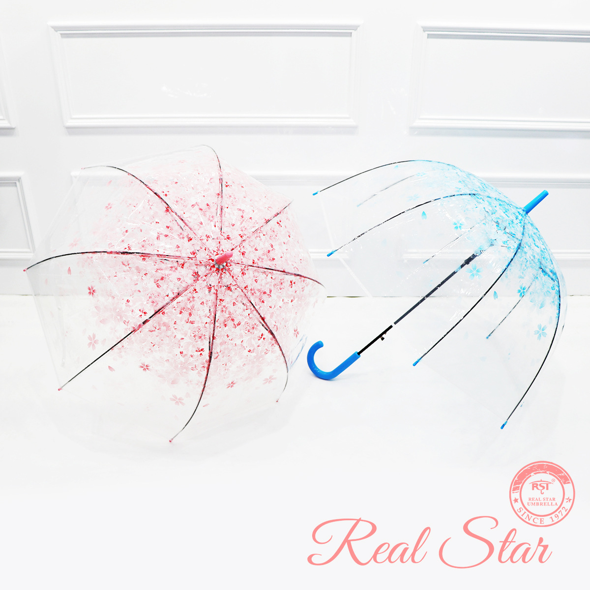 Transparent Japanese and Korean Straight Rainbow Umbrella | umbrella ...